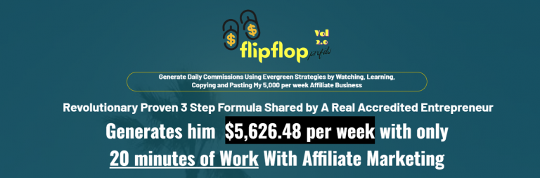 Flip Flop Profits Vol 2 Review – The Wolf Of Online Marketing